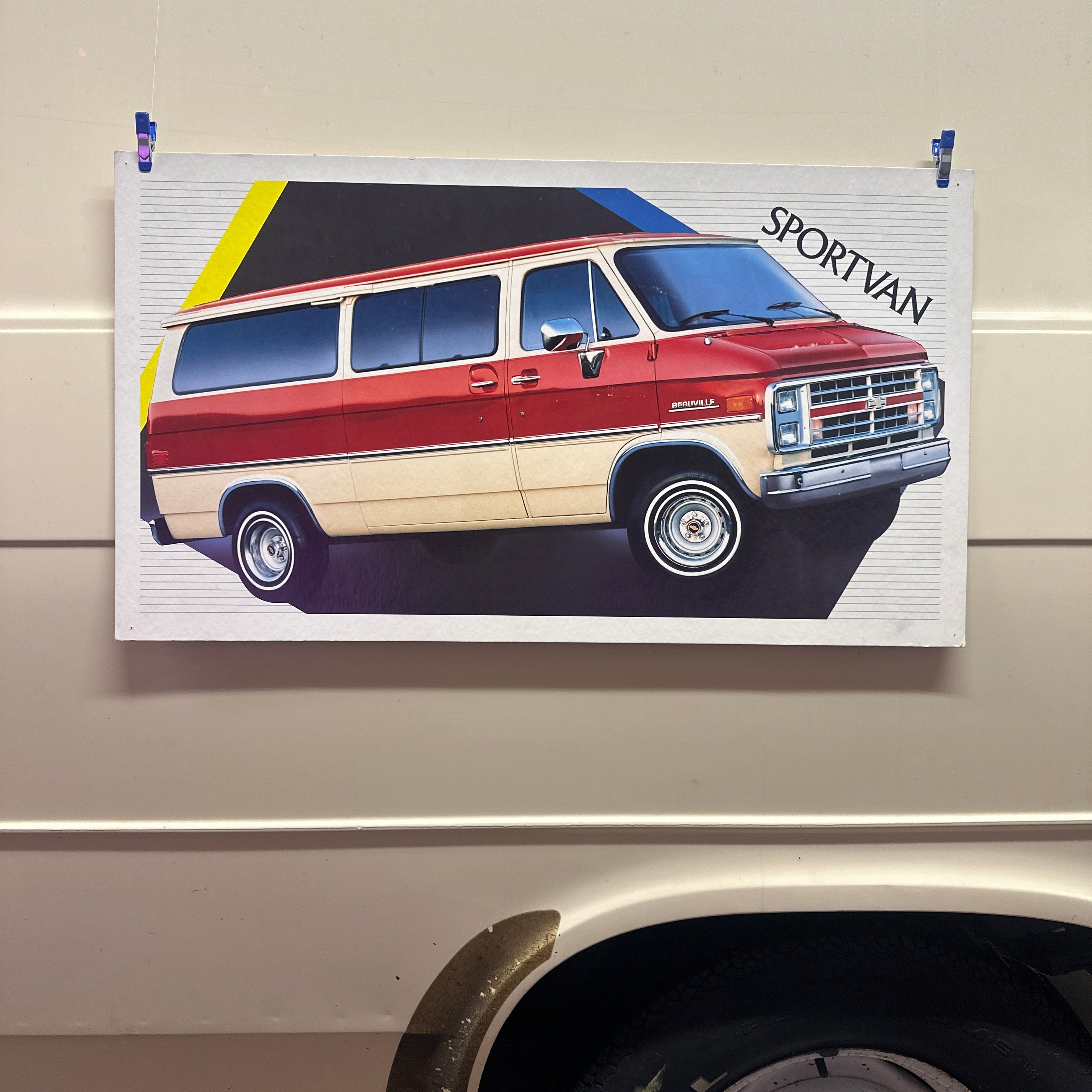 Sportvan - Original GM Dealership Poster – Hevy Hauling